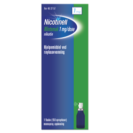 NICOTINELL MUNNSPRAY MINT 1MG 1X15ML | Boots Apotek